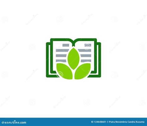 Leaf Book Logo Icon Design Stock Vector Illustration Of Creative