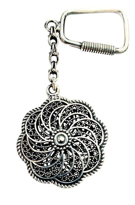 Windvaan Zilveren Sleutelhanger Vicedeal