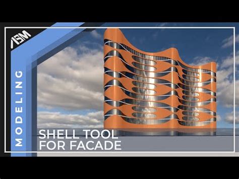 ARCHICAD How To Use The Shell Tool For A Facade YouTube