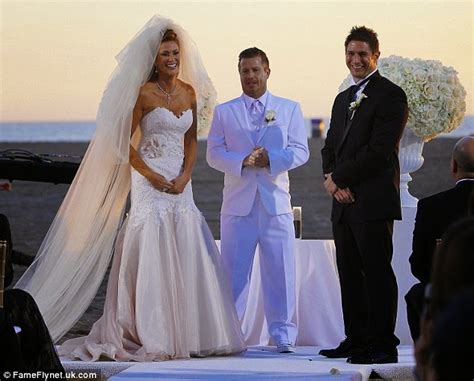 Model Angie Everhart Seals New Marriage With A Kiss As She Weds Carl Ferro