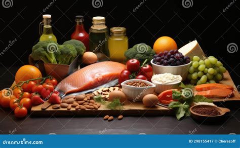 Food On The Table Complete Ration Stock Illustration Illustration Of