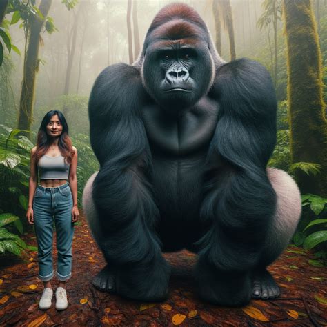 Silverback Gorilla Size Vs Human A Comparison