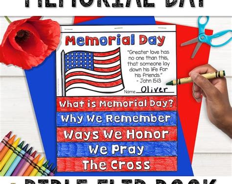 Christian Memorial Day Coloring Pages Memorial Day Craft Printable