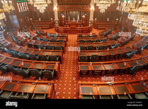Springfield Illinois The House Of Representatives Chamber In The