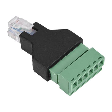 Buy 1pcs Ethernet Rj12 6p6c Male To 6 Pin Screw Terminals Adapter