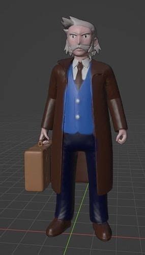 Professor Rowan 3d Model 3d Printable Cgtrader