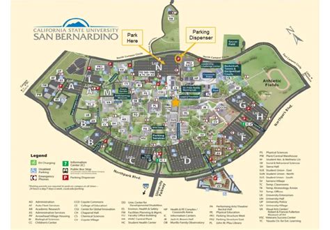 California State University San Bernardino Campus Map All Maps
