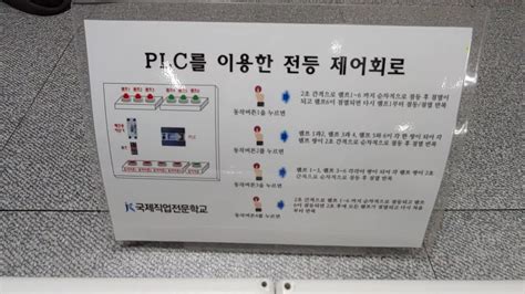 plc를 이용한 전등제어 회로 국제직업전문학교 전기실습 작품 네이버 블로그