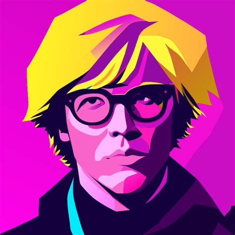 Andy Warhol Vector Illustration Premium Ai Generated Vector