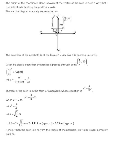 Conic Sections Class 11 Mathematics Ncert Solutions