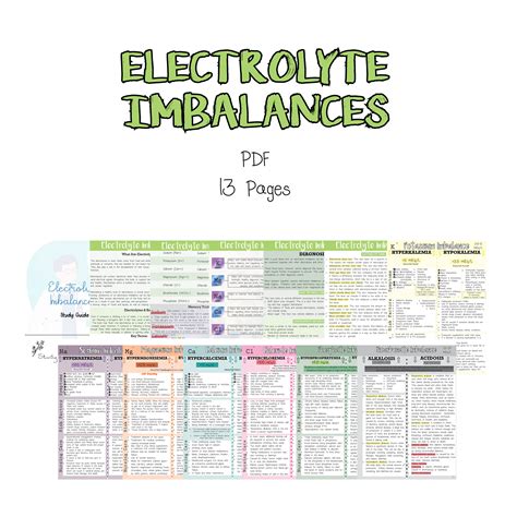 Electrolyte Imbalance Chart