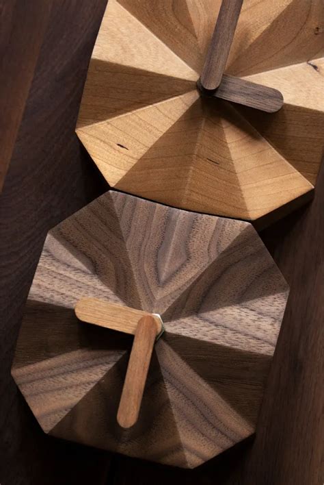 Wooden Angular Clock Zenwooden