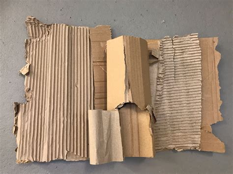 Kreative Karton Kunstwerke Papierkunst Collage Anke