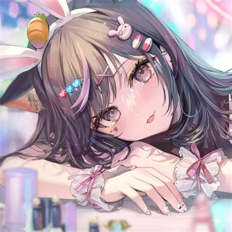Живые обои Anime Girl With Bunny Ears скачать на