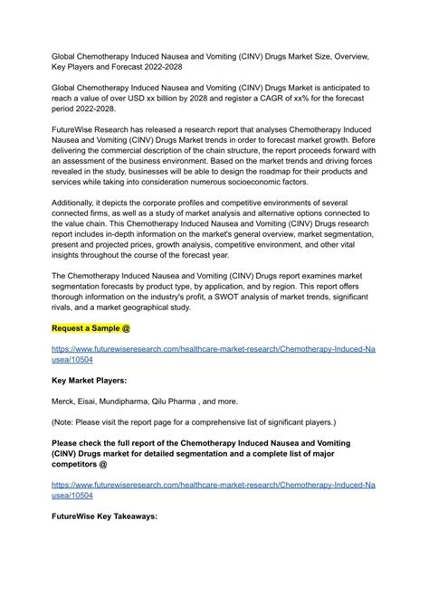 Ppt Chemotherapy Induced Nausea And Vomiting Cinv Drugs Powerpoint Presentation Id12549595