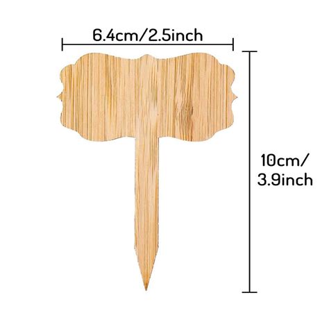Bamboo Rectangle Shape Plant Labels Marker Tags Supplier
