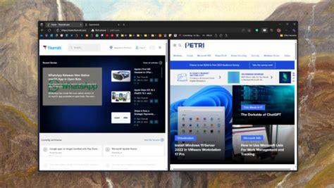 Microsoft Edge Adds Experimental Split Window Feature