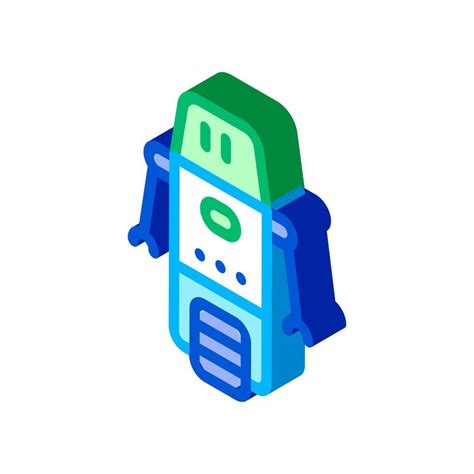 Artificial Intelligence Bot Wheel Isometric Icon Vector Illustration