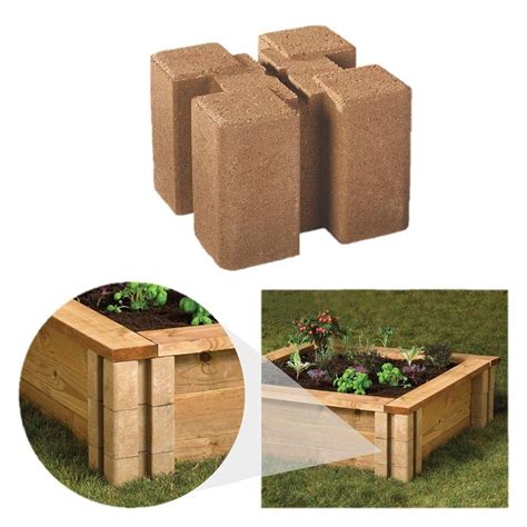 Oldcastle 75 In X 75 In X 55 In Tan Brown Concrete Planter Wall