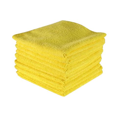 Yellow Microfibre Cloth 10s Industrial Fluid Solutions