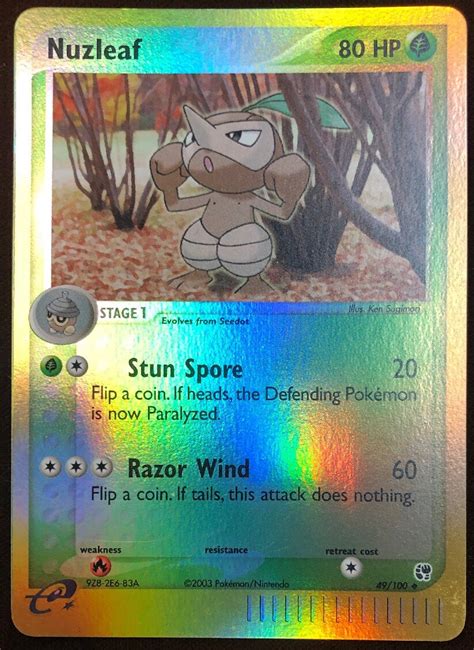 Pokemon Trading Card Game Shiftry 22100 2 Nuzleaf 410048100