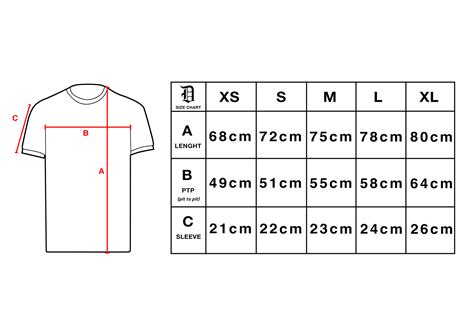 Size Chart Club Tee