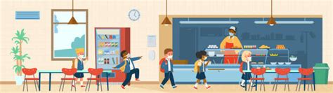 School Cafeteria Illustrations Royalty Free Vector Graphics And Clip Art