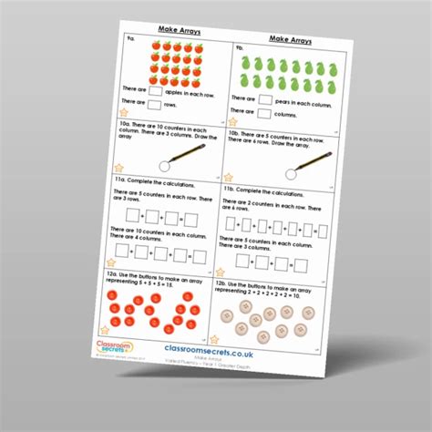 Year 1 Make Arrays Varied Fluency 2 Resource Classroom Secrets