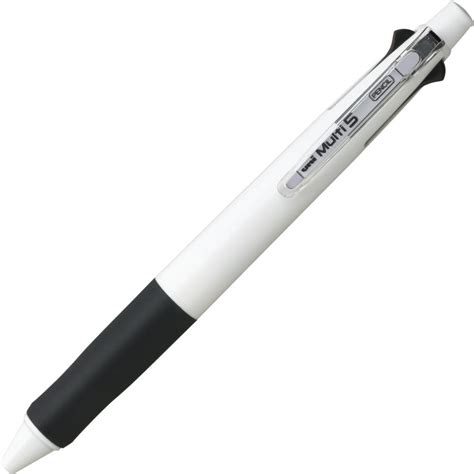 Amazon 三菱鉛筆mitsubishi Pencil 多機能ペン マルチファイブ 4and1 ホワイト Mse55001 多機能ボールペン 文房具・オフィス用品