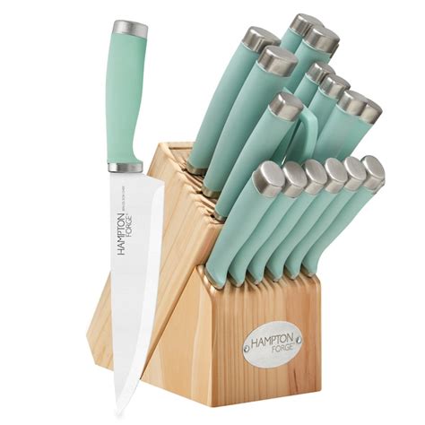 Hampton Forge 17 Piece Cutlery Set With Block Hmc01b010h At
