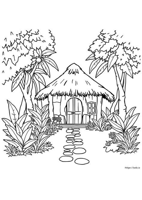 Bahay Kubo Gambar Mewarnai