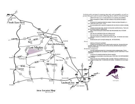 Lost Maples Map Of Trails Texas State Parks State Parks Texas State