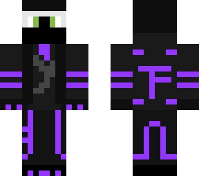 Purple Flux Minecraft Skin