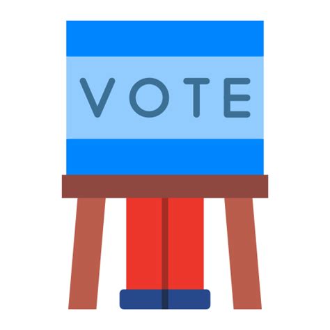 Voting Booth Generic Color Fill Icon