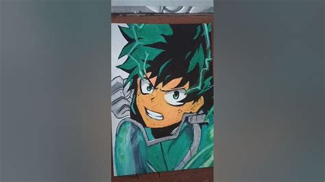 My Hero Academiadaku Colour Drawinghero Training Youtube