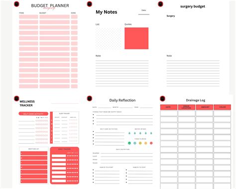 Surgery Care Package Pre Surgery Planner Surgery To Do List Doctor