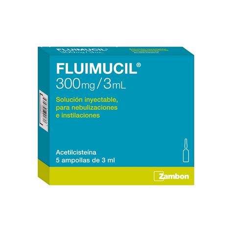 Fluimucil 300mg 3ml Solución Inyectable Inkafarma