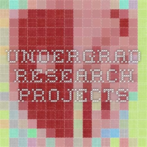 Undergrad Research Projects Pinterest Branding Projects Research Projects