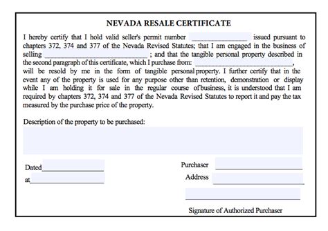 How To Use A Nevada Resale Certificate Taxjar