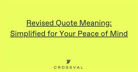 They Revised Your Quote Dont Sign Until You Read This Crossval