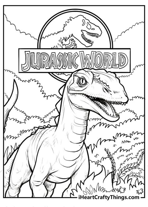 Jurassic World Para Colorear