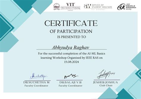 Ai Machinelearning Ieee Vitchennai Aiworkshop Datascience