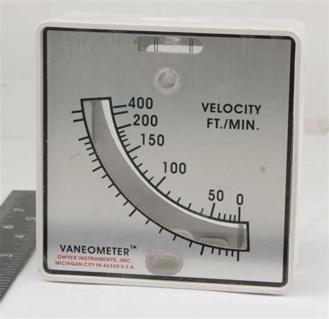 Vaneometer By Dwyer 0 400 Ft Min Velocity Indicator W Level 480 Usa