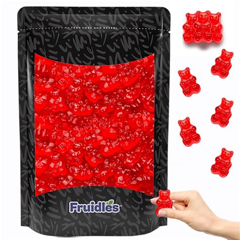 Fruidles Wild Cherry Gummi Bears Candy Fruit Flavors