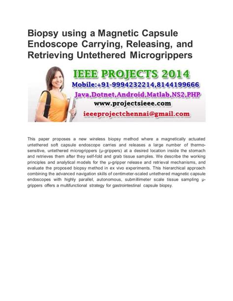 Biopsy Using A Magnetic Capsule Endoscope Carrying Releasing And
