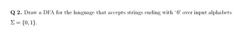Solved Q Draw A DFA For The Language That Accepts Strings Chegg Chegg