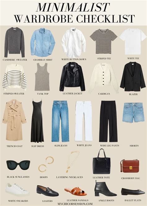 Minimalist Wardrobe Checklist The Essentials For A Functional Timeless Wardrobe Minimalist