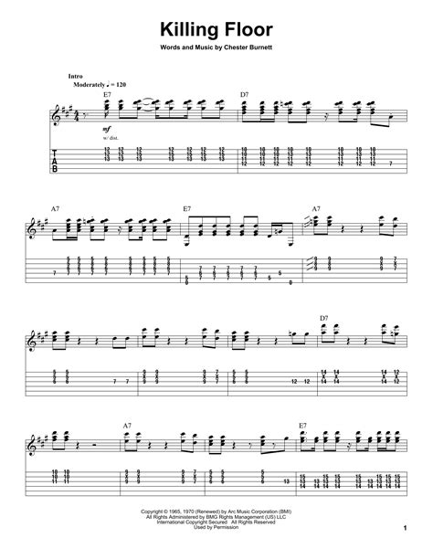 Killing Floor By Howlin Wolf Guitar Tab Play Along Guitar Instructor