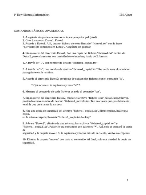 Unid08 Ejercicios Comandos Básicos Linux Pdf