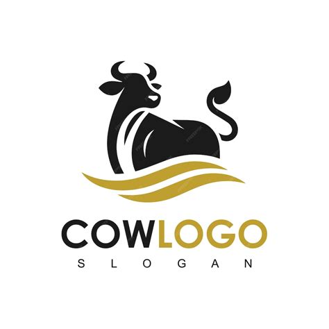 Logo De La Vache Premium Le Logo Du Produit De La Ferme De Vache Est Un